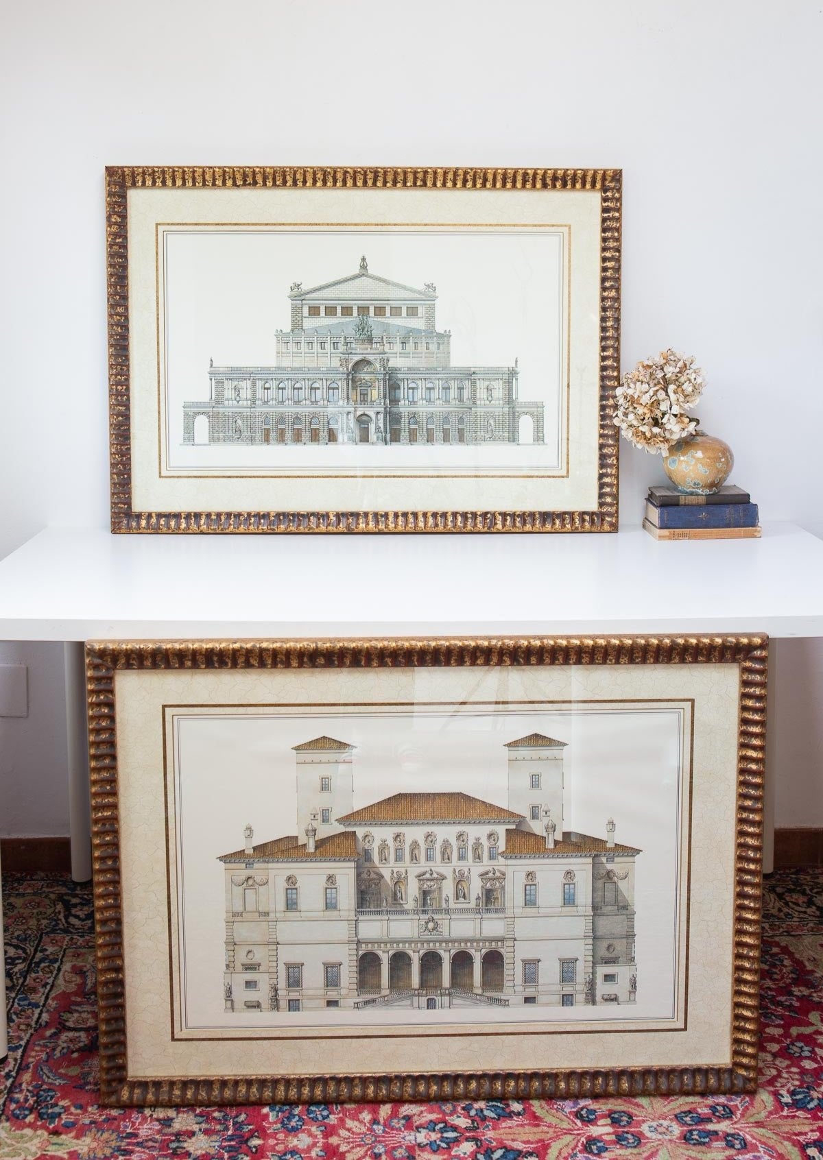 Pareja posters arquitectura clásica enmarcados (98*70 cm) – Vintage&Chic